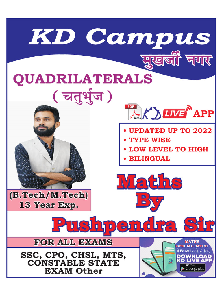 Quadrilaterals-1 | PDF | Euclidean Geometry | Elementary Geometry