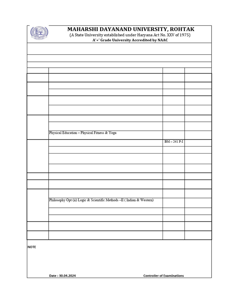 4 - 05-01-2024 - 12-47-03 - BA BEd 4th Sem May 2024 | PDF | Bachelor Of ...