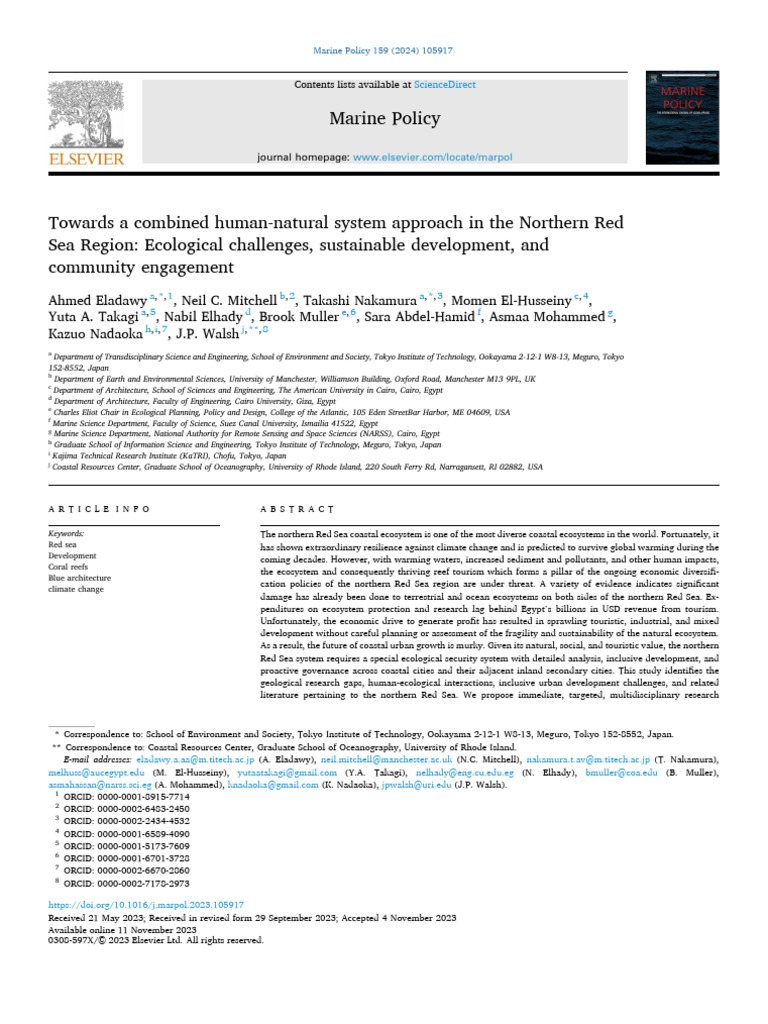 Marine Policy | PDF | Red Sea | Sea