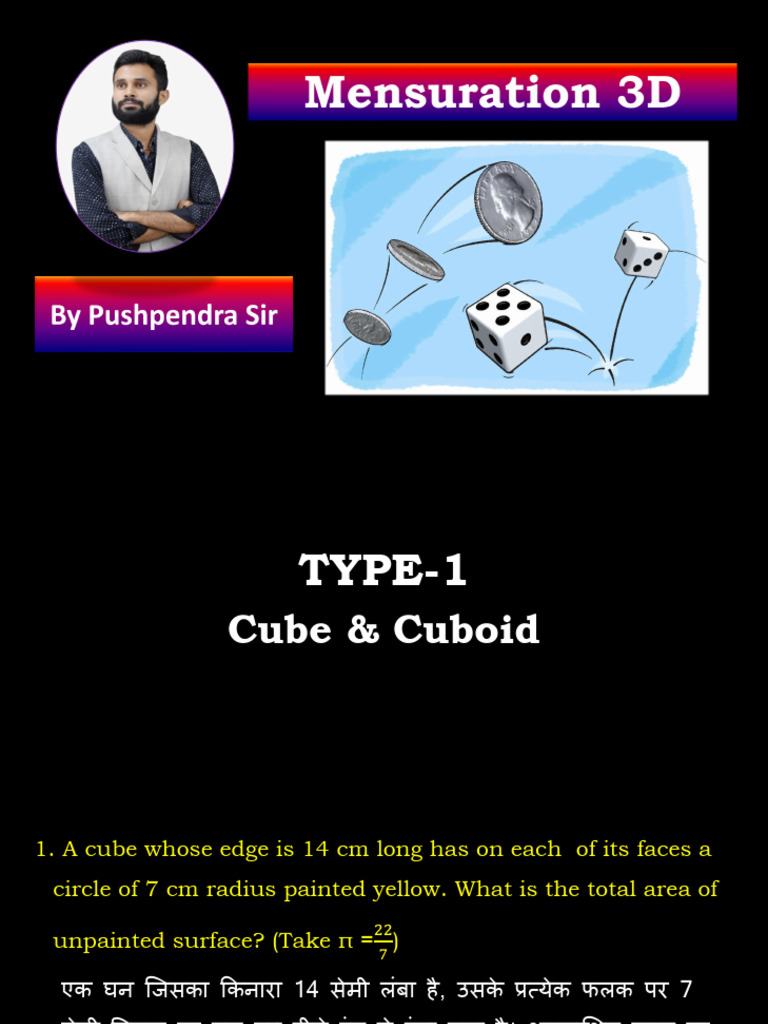 Mensuration 3D-1 | PDF