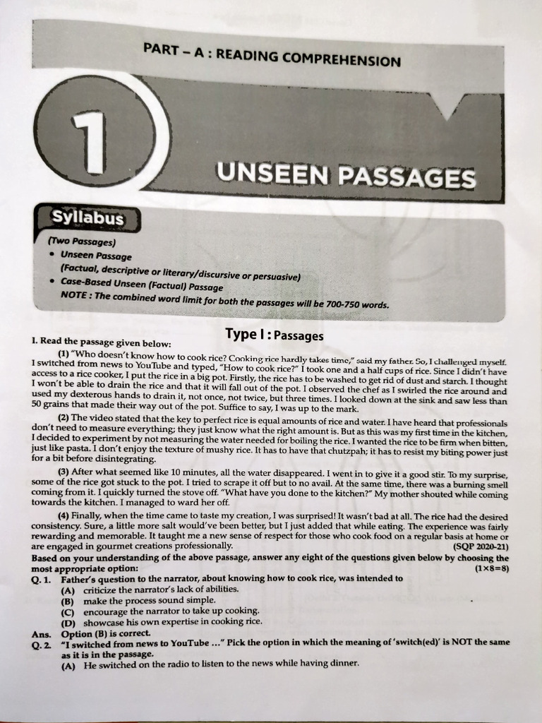 Passages Set Practice STD XII | PDF | Plastic | Organ Transplantation
