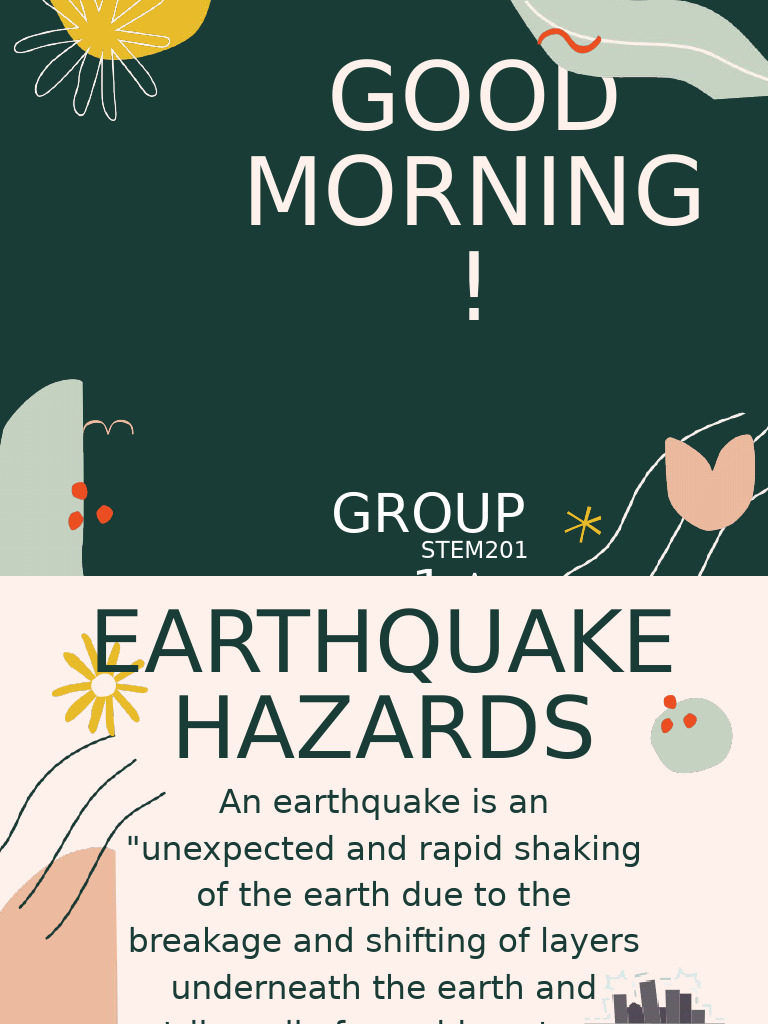 EARTHQUAKE HAZARDS | PDF | Earthquakes | Landslide