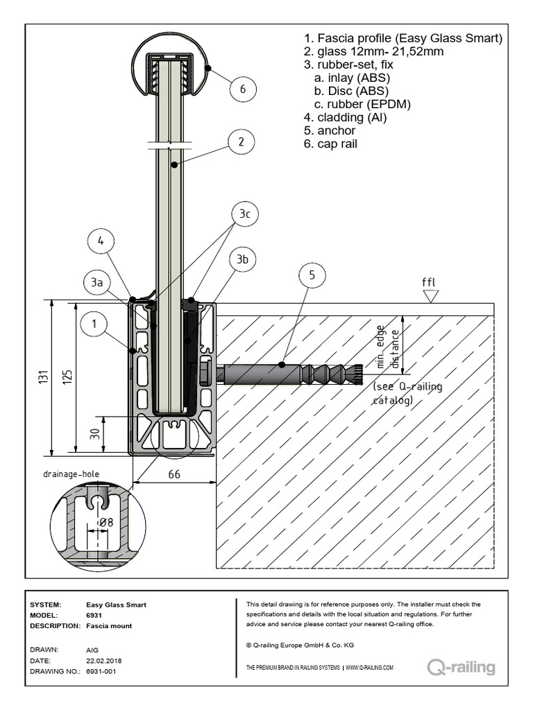 Easy Glass Smart Fascia Mount Details | PDF