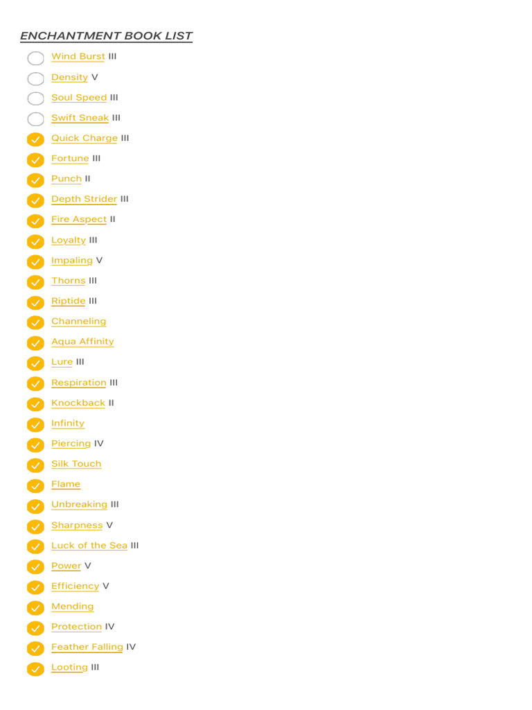 Enchantment Book List | PDF