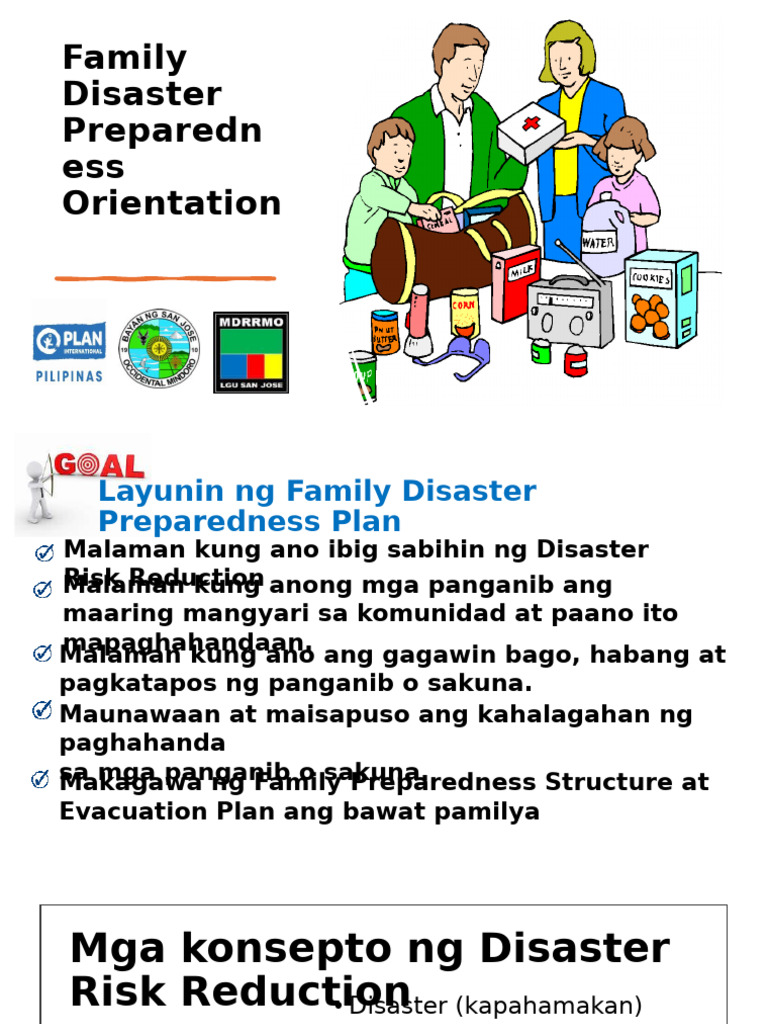 Family Disaster Preparedness Orientation | PDF