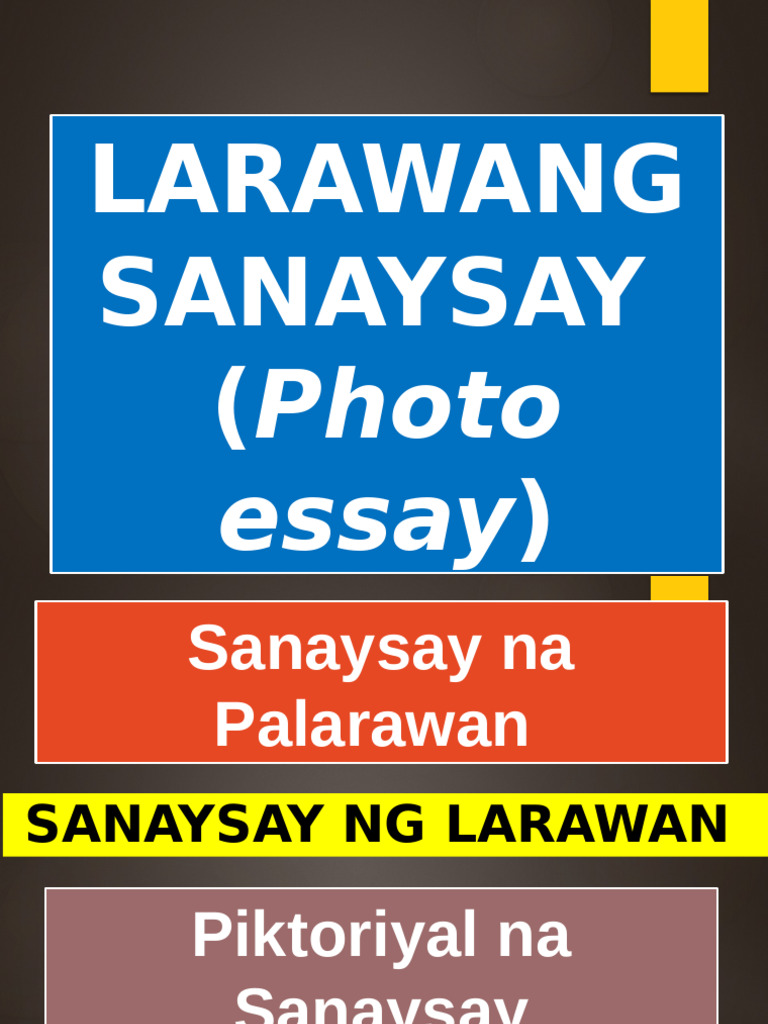Sanaysay NG Larawan | PDF