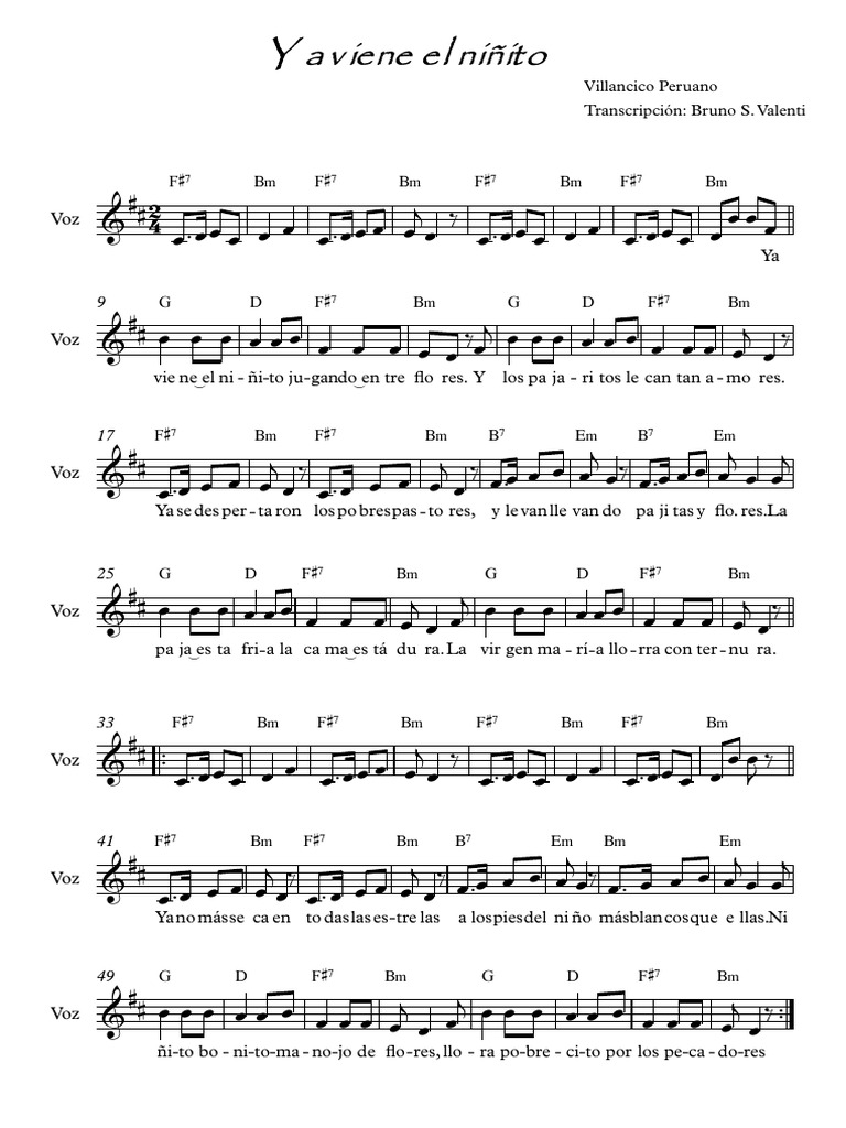 Ya Viene El Niñito | PDF