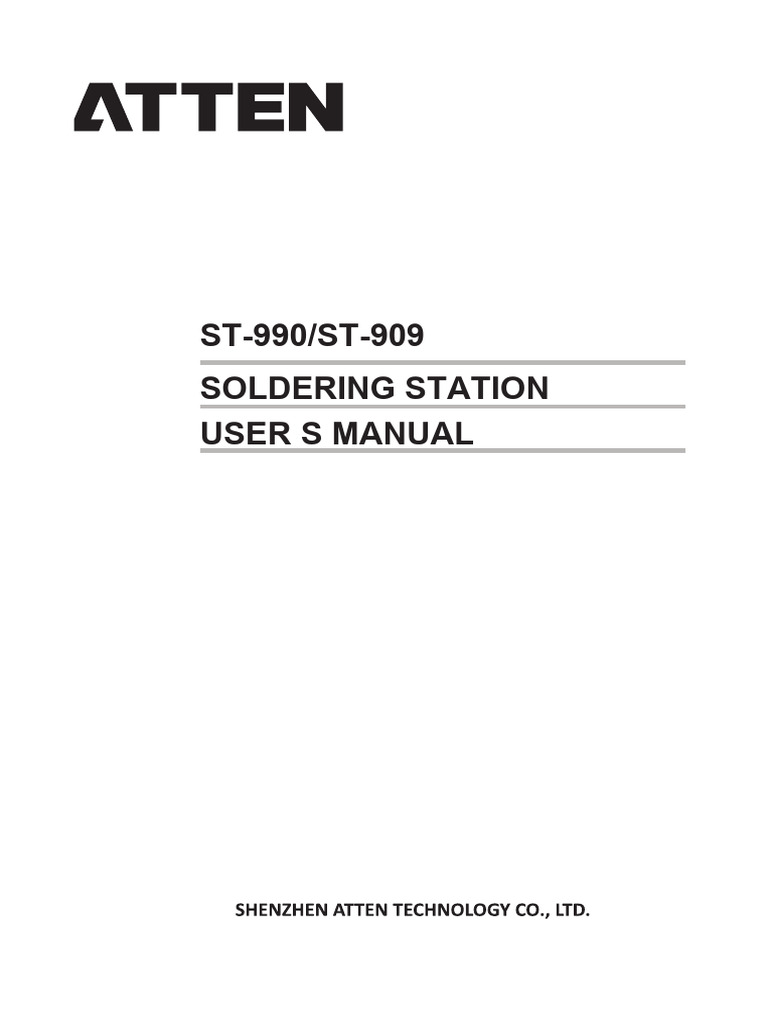 ST909(90)-MANUAL | PDF | Electrical Connector | Soldering
