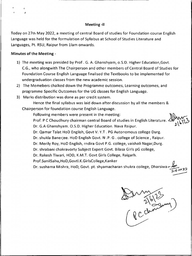 English Foundation 2023 24 | PDF