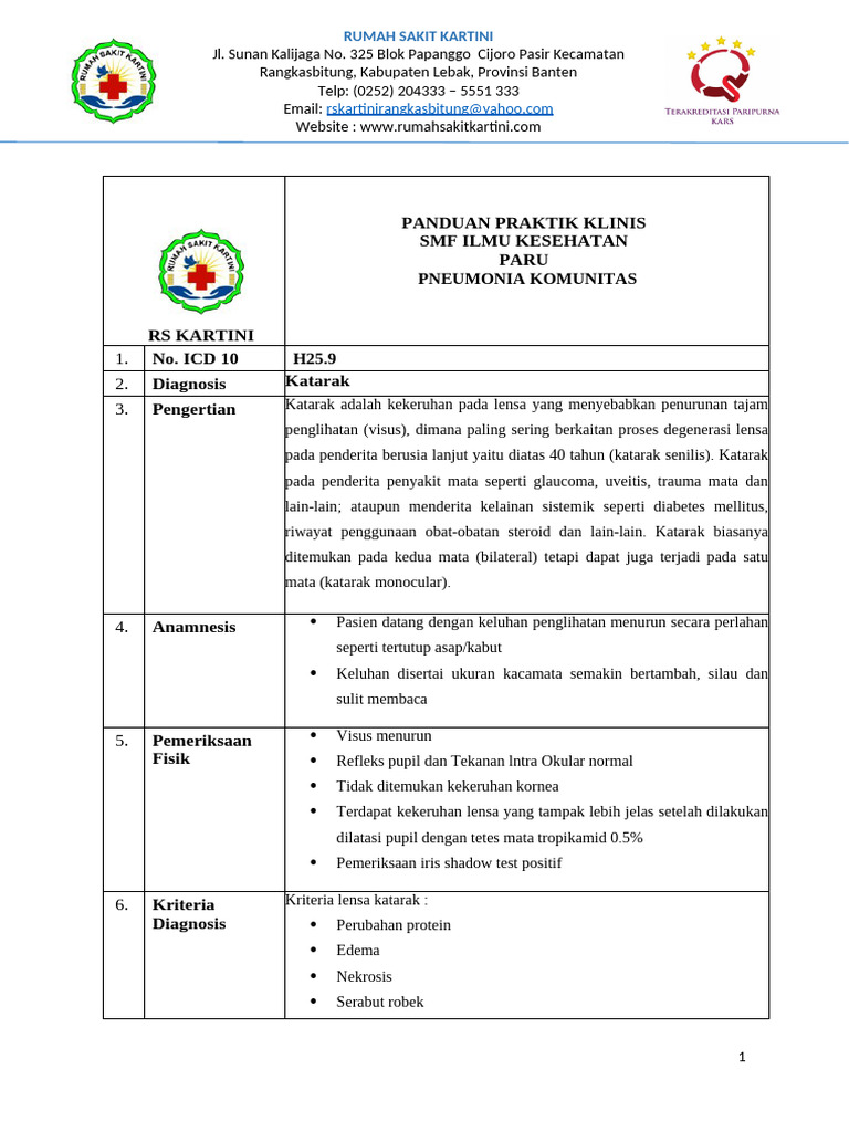 PPK Mata Katarak | PDF