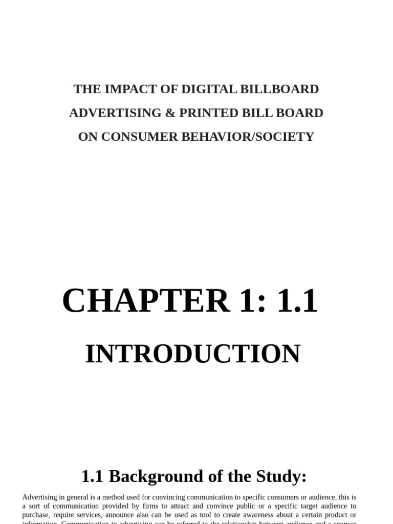 The Impact of Digital Billboard Advertising and Printed Bill Board On ...