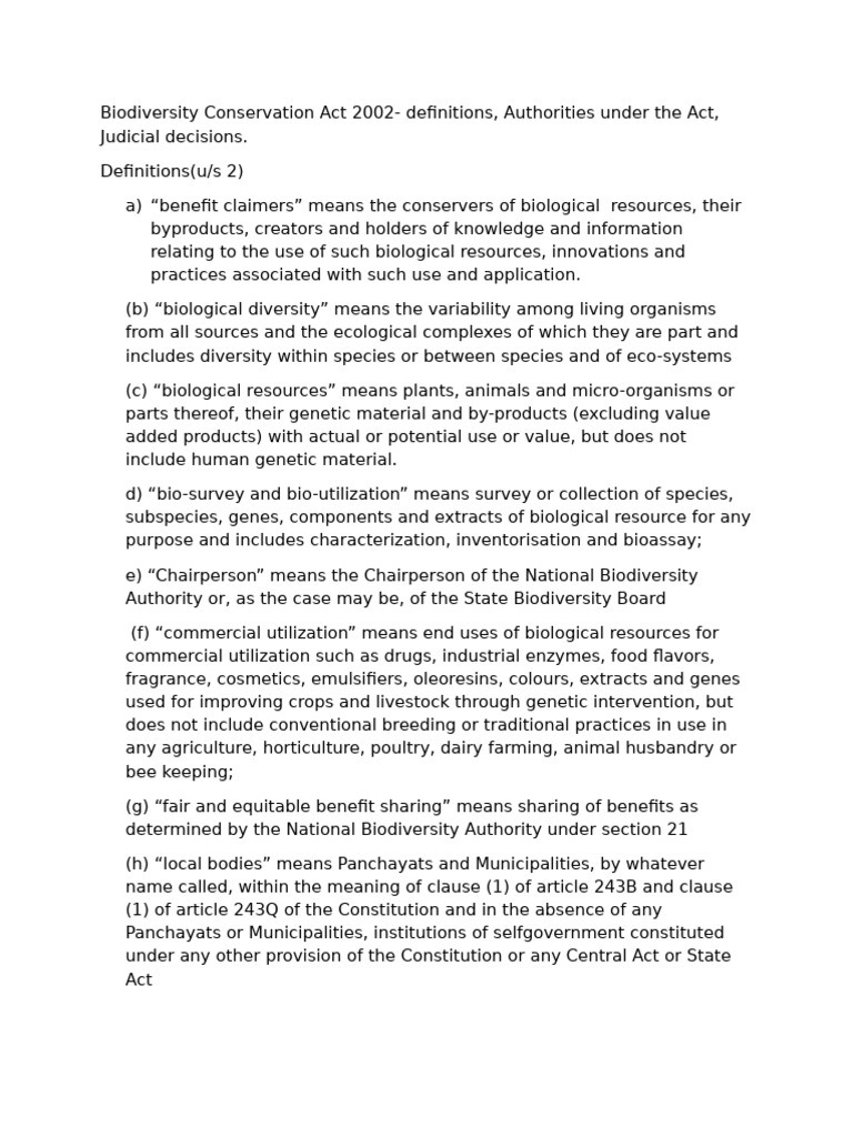 Document 4 4 Env Pdf Biodiversity Conservation Biology