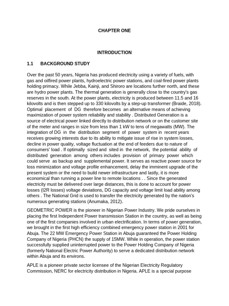 Modelling The Integration Of Distributed Generation Using Solar Pdf Distributed Generation