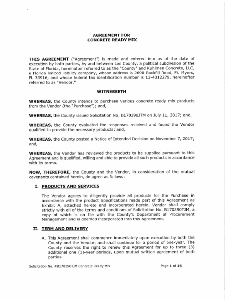 B170390TJM - Kuhlman Contract - Fully Executed | PDF