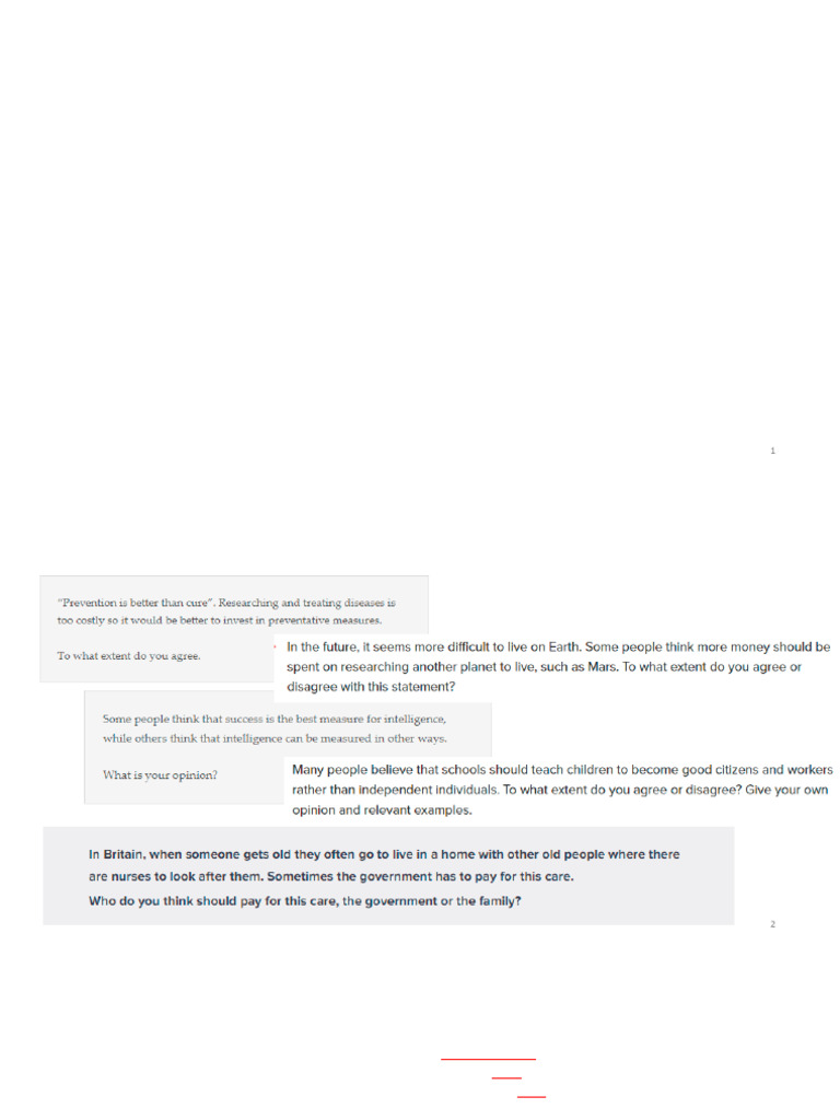 Opinion Essay Structure Guide | PDF