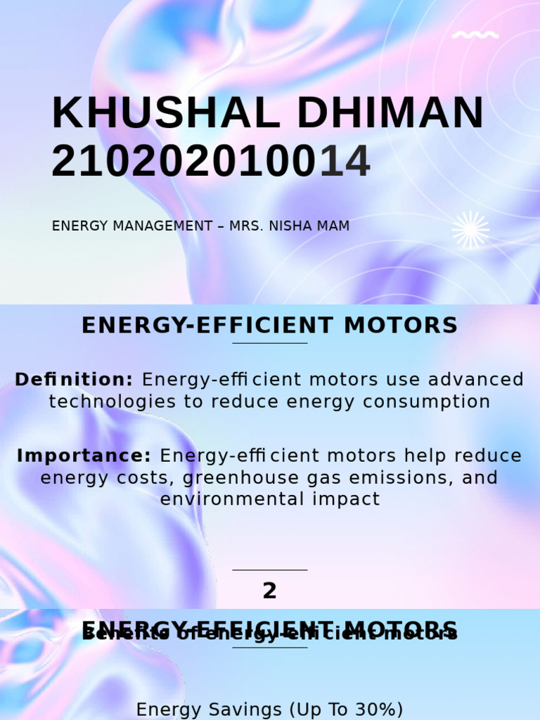 Energy-Efficient Motors Overview | PDF | Efficient Energy Use | Nature