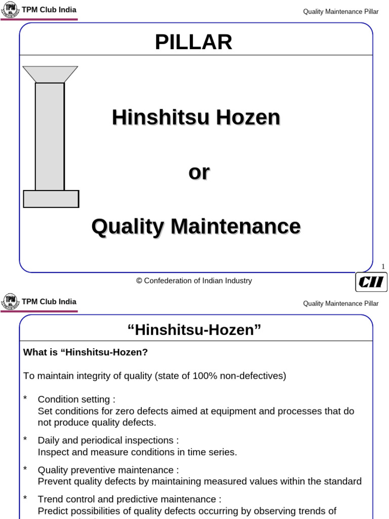 Hinshitsu Hozen: Ensuring Zero Defects | PDF