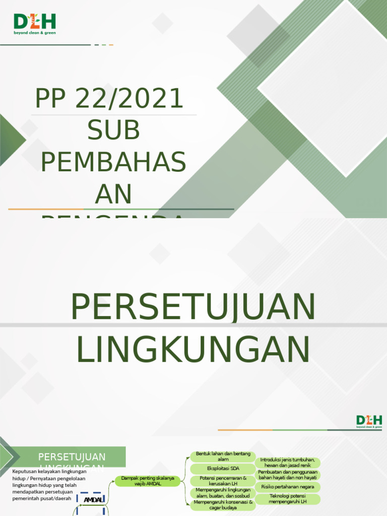 PP 22 Tahun 2021 Sub Pembahasan Pengendalian | PDF