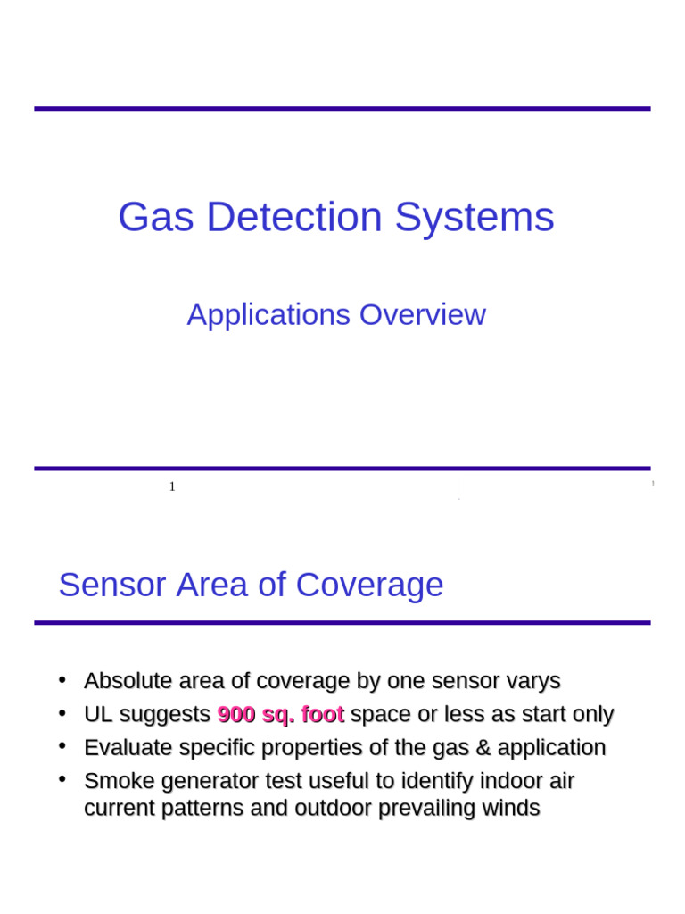 Gas Detection Systems: Applications Guide | PDF | Natural Gas ...