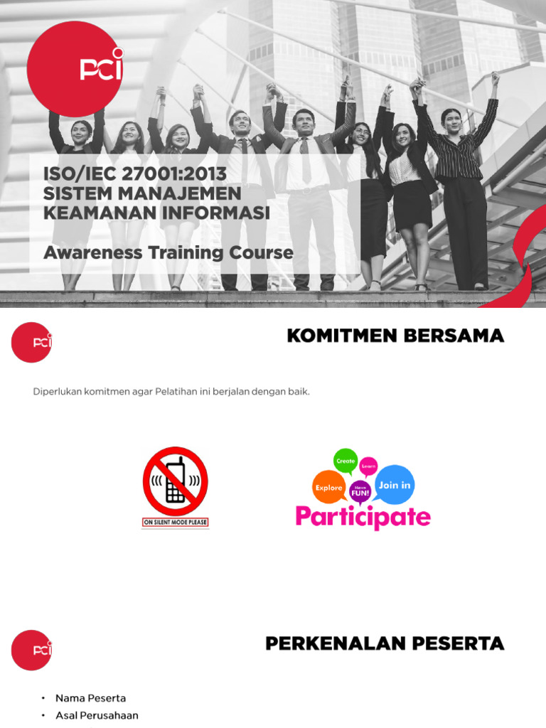 PCI Training Awareness ISO-IEC 27001 - 2013 - Rev01 | PDF | Security ...