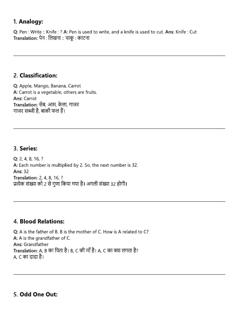 SSC Verbal Resoning 24 Oct 2024 | PDF