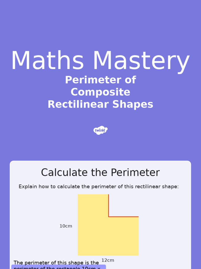 T2 M 1784 Year 5 Measurement Perimeter of Composite Rectilinear Shapes ...