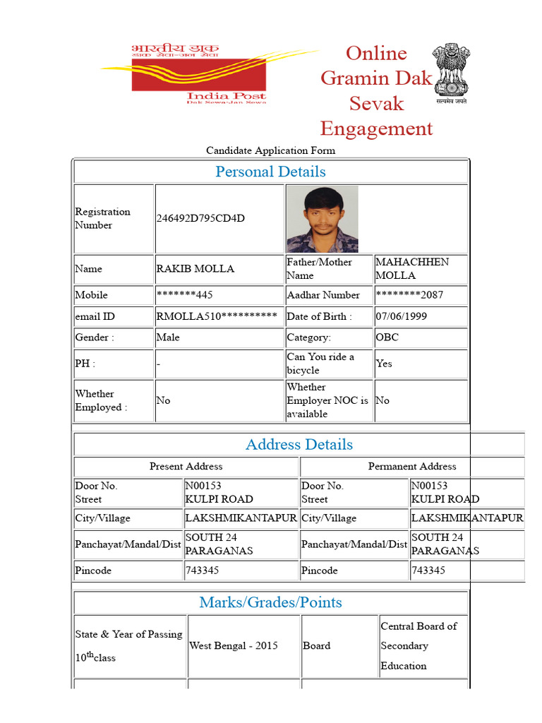 Https:/indiapostgdsonline - Gov.in/reg Printnewf - Aspx?qstr ...
