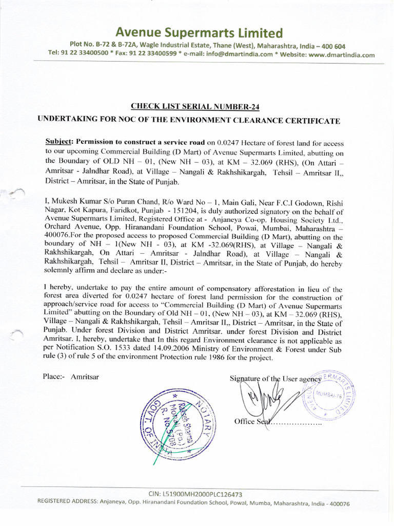 Check List Serial Number - 24 | PDF