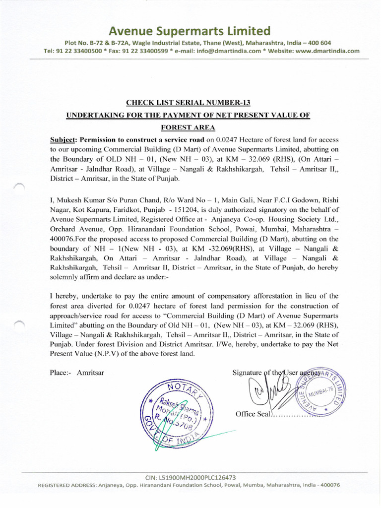 Check List Serial Number - 13 | PDF