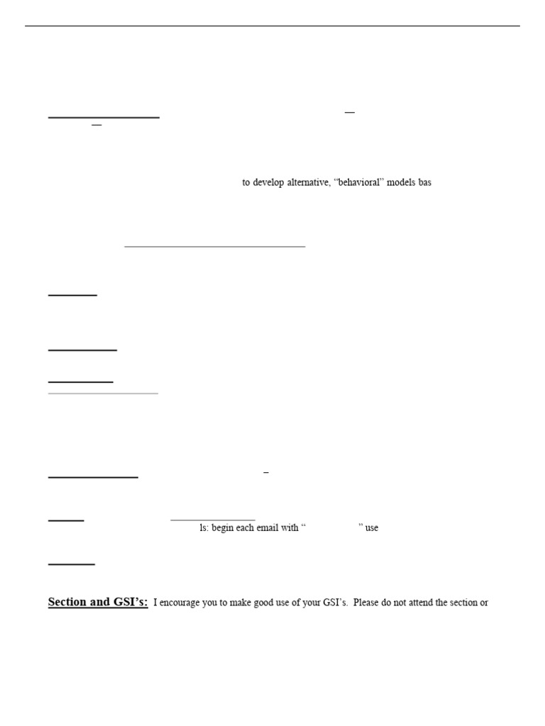 Econ 119 Syllabus 2022 PDF | PDF | Behavioral Economics | Economics