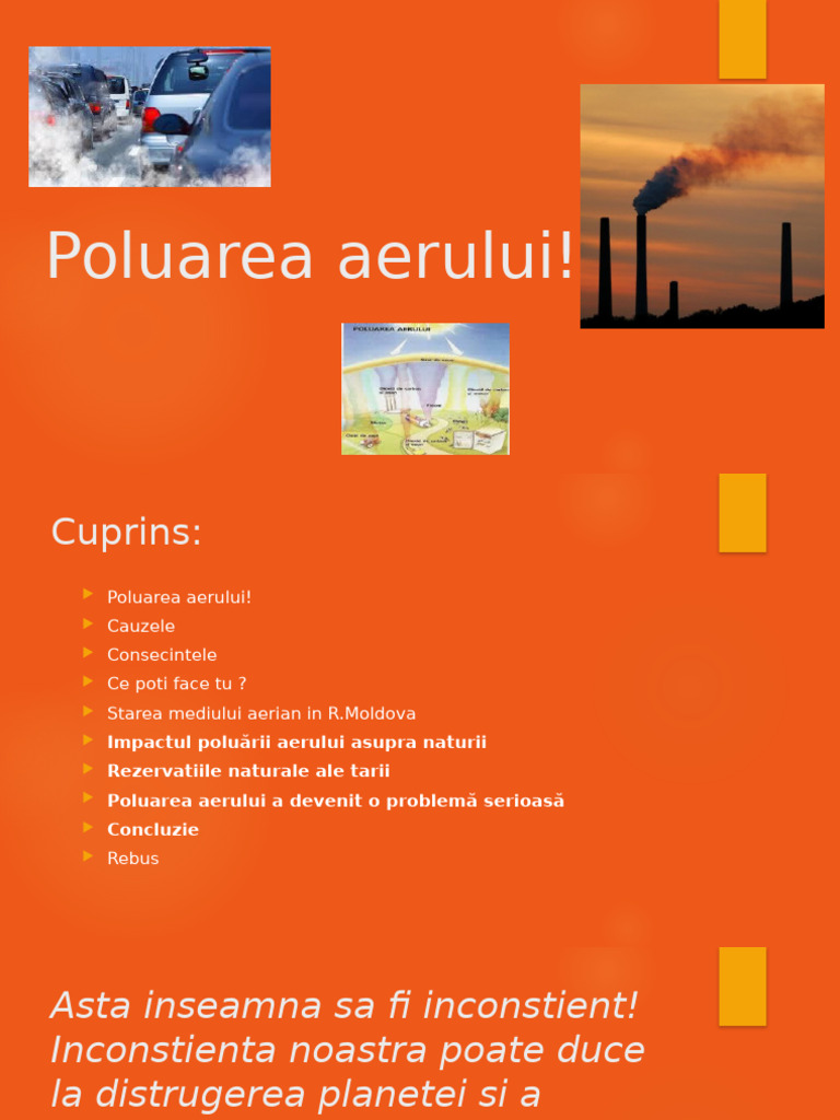 Poluarea Aerului! | PDF