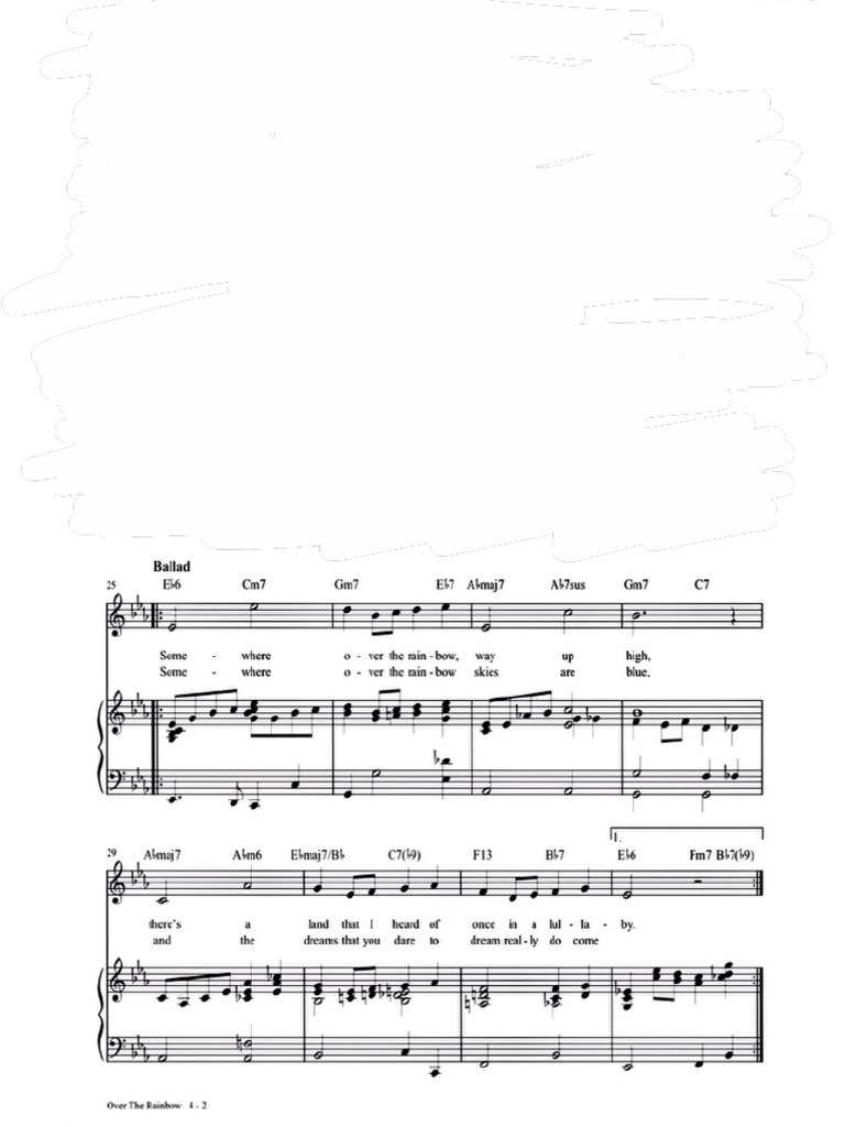 Over The Rainbow Analysis | PDF