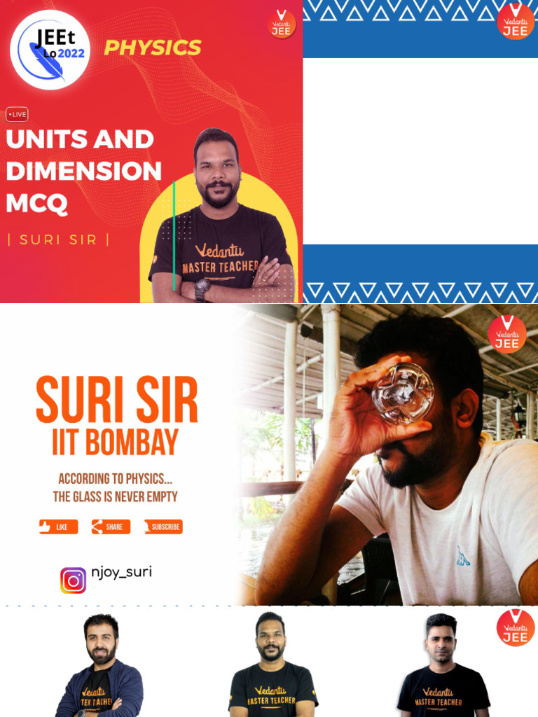 Units and Dimensions MCQ | PDF | Force | Velocity