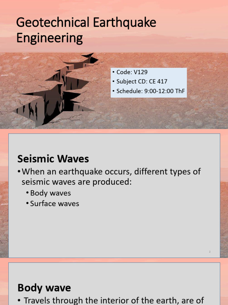 Geotechnical Earthquake Engineering Guide | PDF | Fault (Geology ...