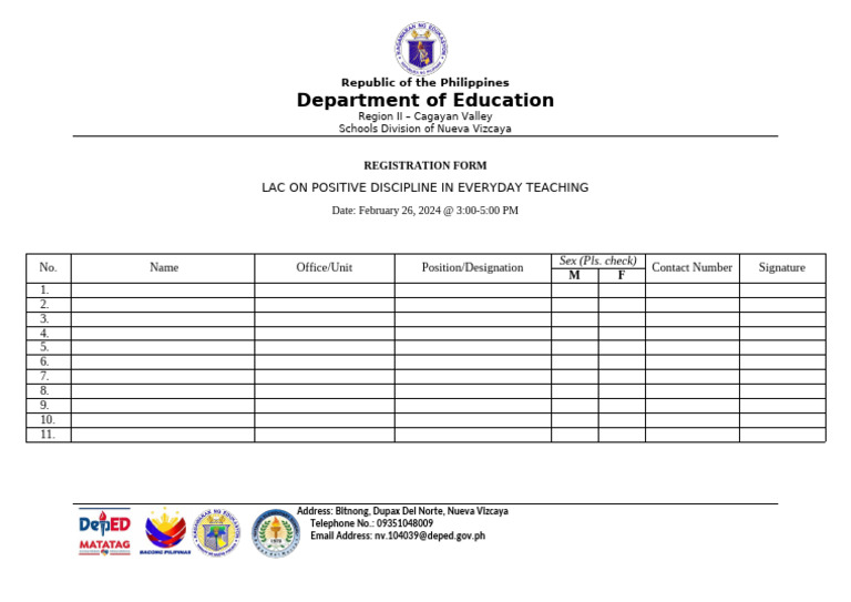Registration Form | PDF