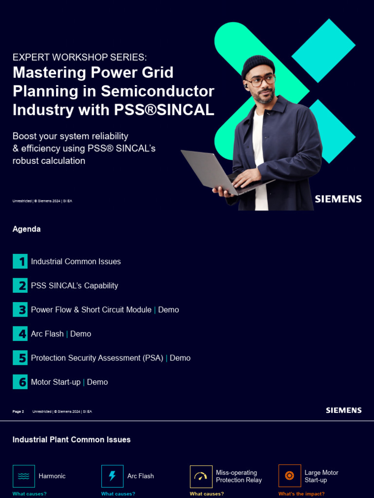 PSS SINCAL - Webinar - Presentation | PDF | Electric Arc | Transformer