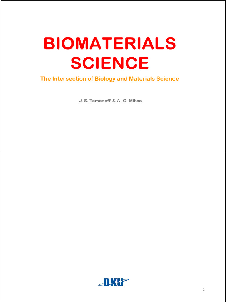 24-Biomaterials Classnote Full | PDF | Deformation (Engineering) | Viscoelasticity