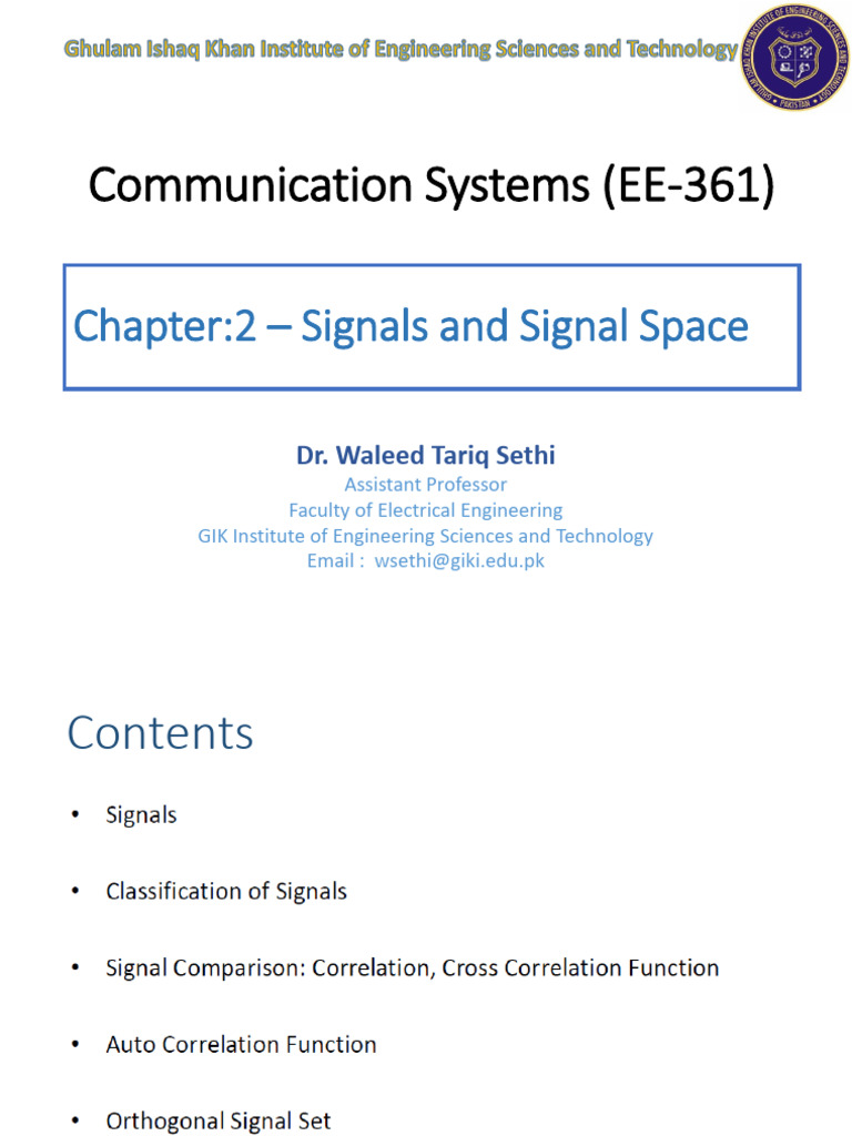 CH-2 | PDF | Fourier Series | Vector Space