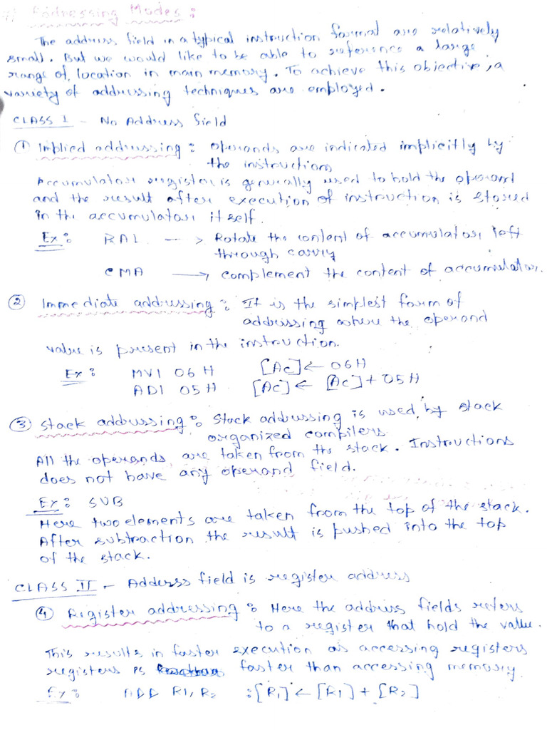 Computer Organization Notes 4 | PDF