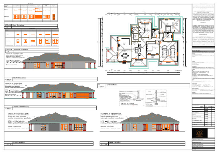 House Plan Mathye - 062132 | PDF | Door | Buildings And Structures