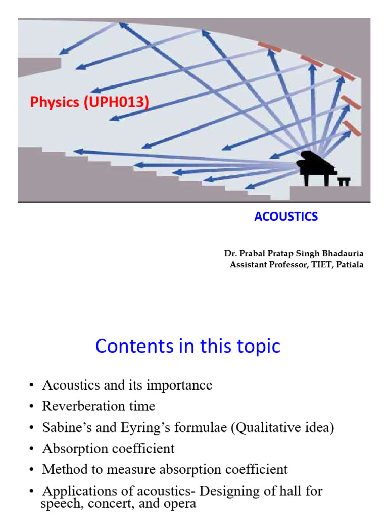 Acoustics | PDF | Acoustics | Sound