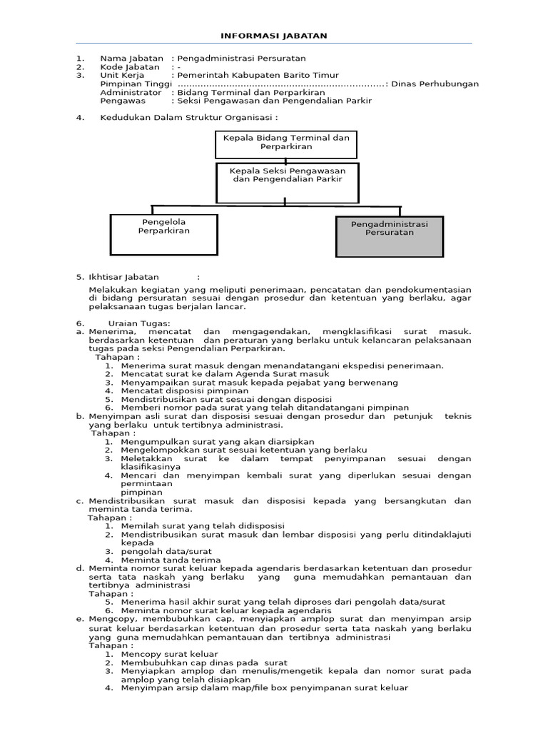 ANJAB Peng Persuratan | PDF