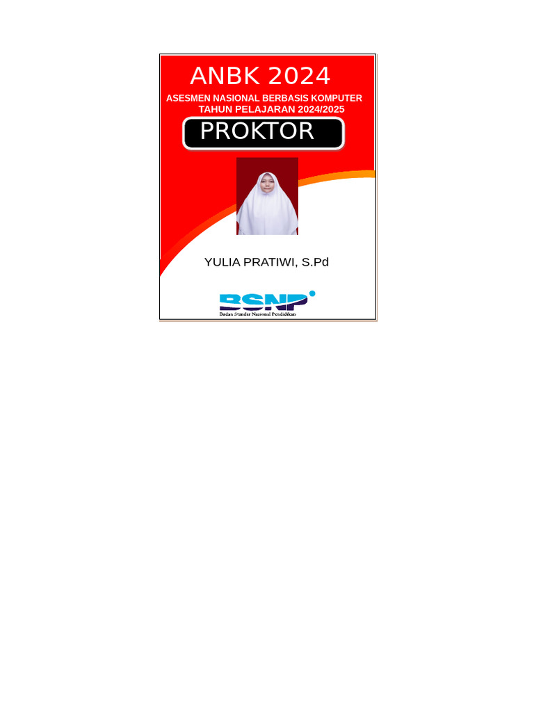 Id Card Proktor Anbk | PDF