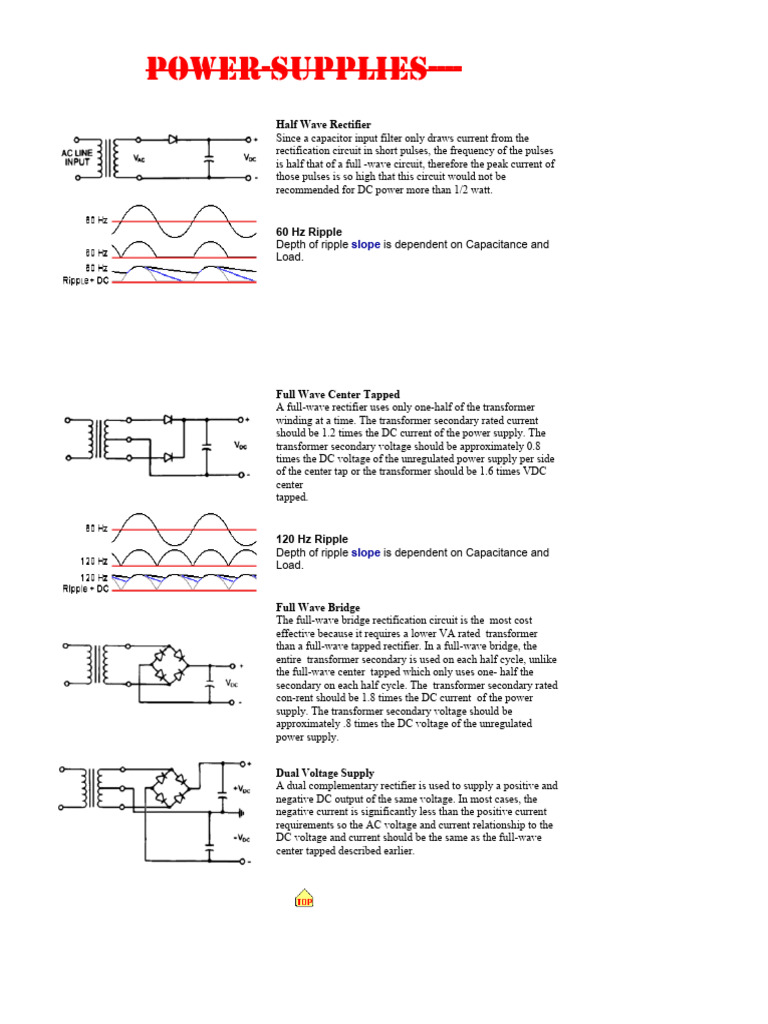 Power Supply Pdf Rectifier Power Supply