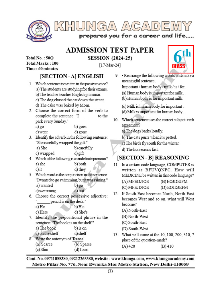 6th Objective | PDF | English Grammar | Linguistics
