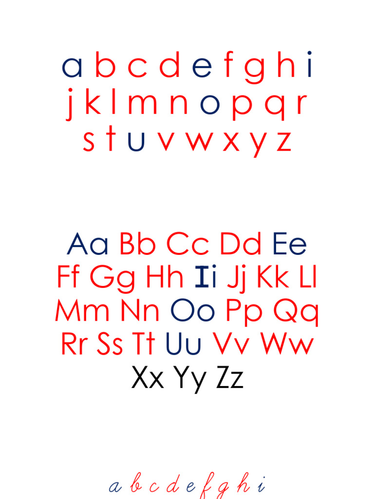 Alphabet To Print | PDF