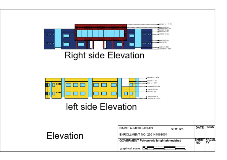 Elevation Right and Left | PDF