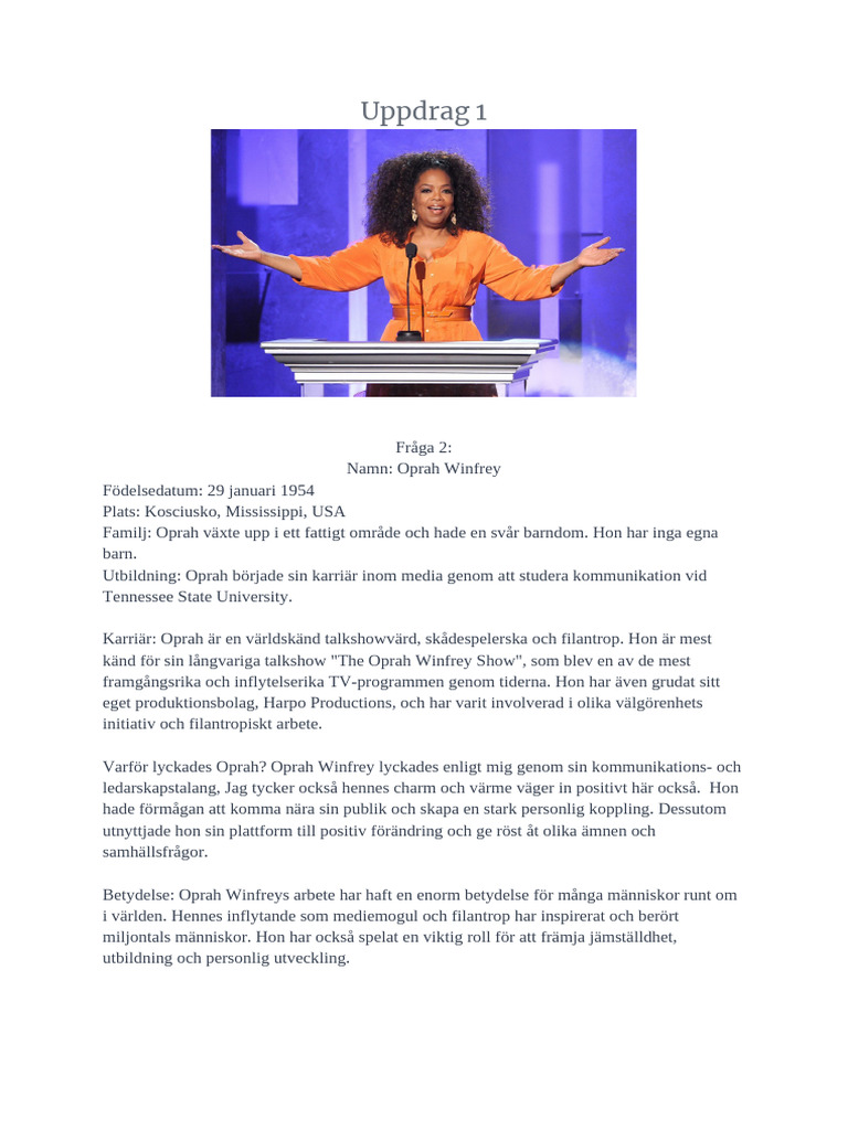 Entreprenörskap Uppgift 1 | PDF