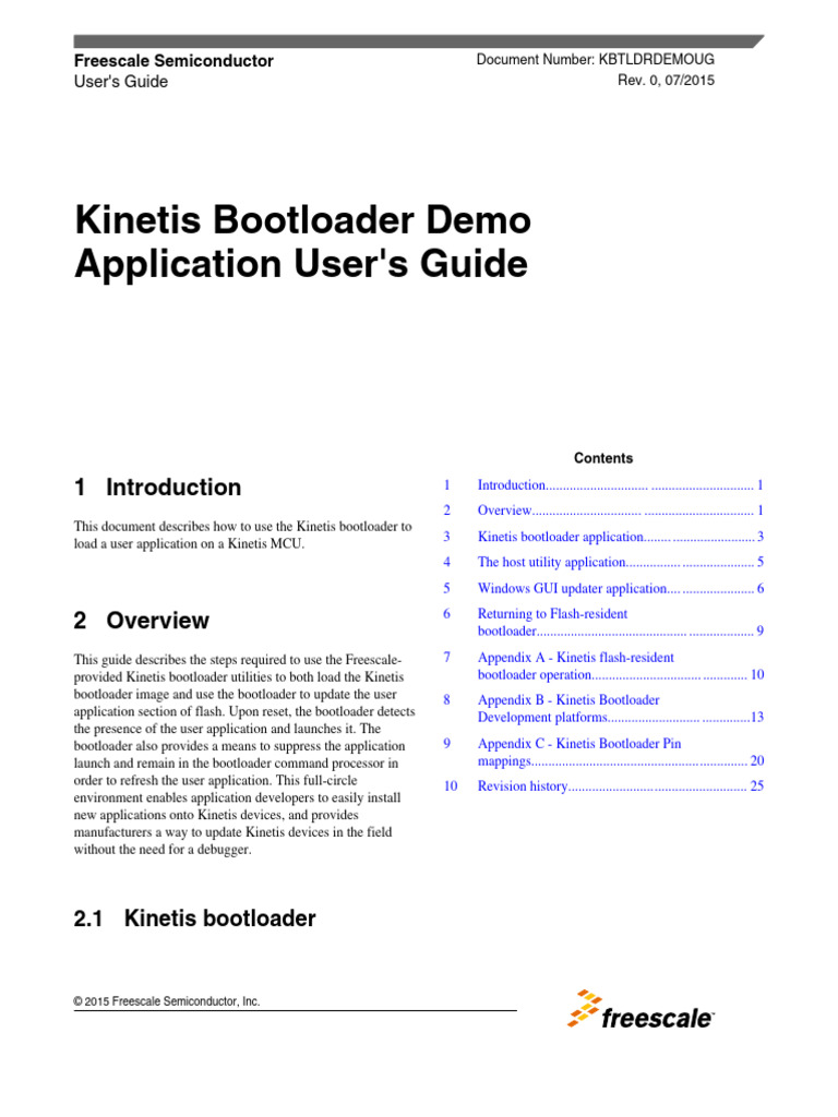 Kinetis Bootloader Demo Appln User Guide | PDF | Booting | Microsoft Windows