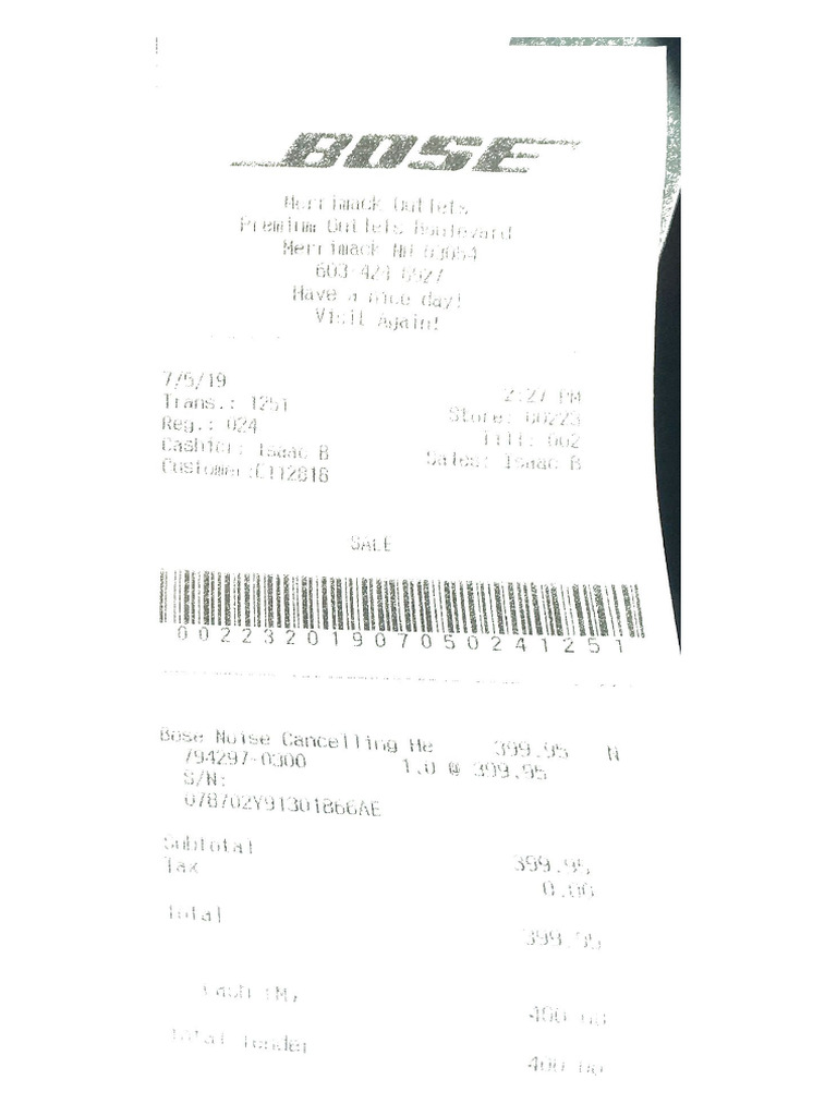 Factura Bose PDF | PDF